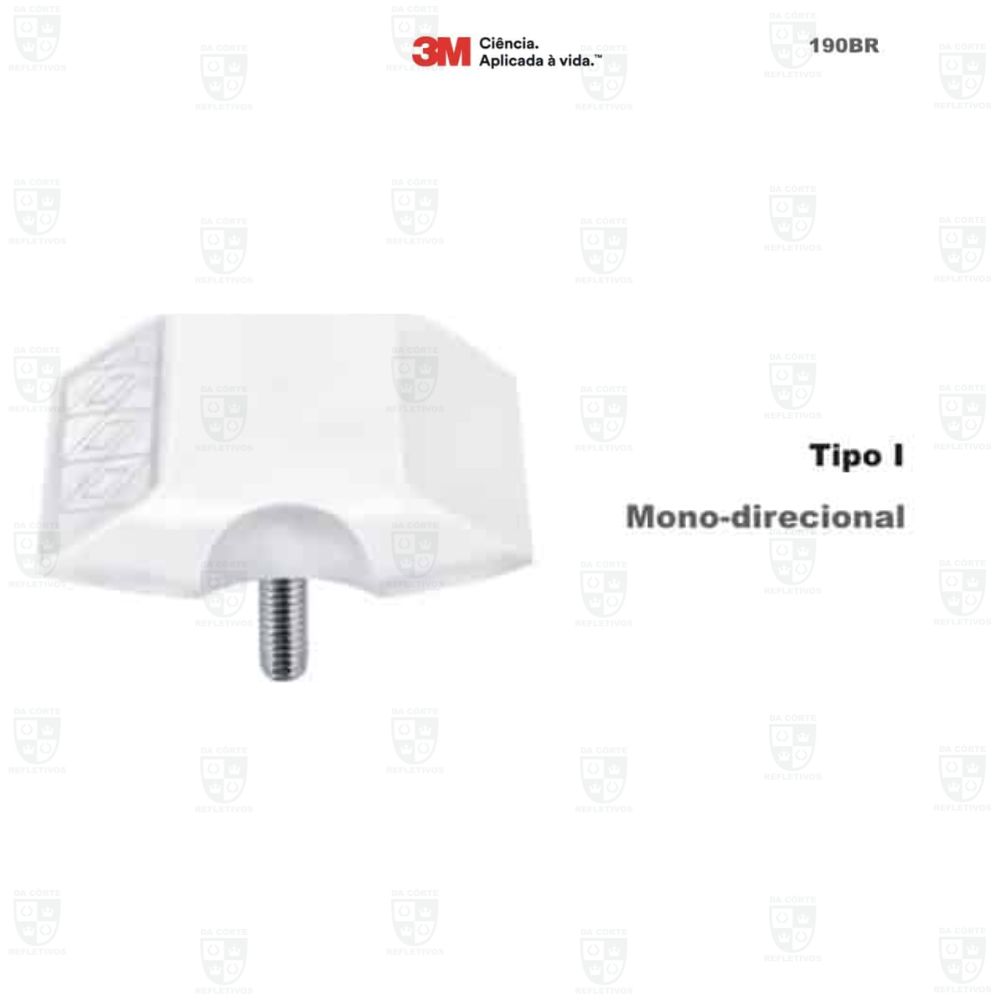 Tacha Refletiva Tipo I Mono-direcional Branca – 3M™ do Brasil ...